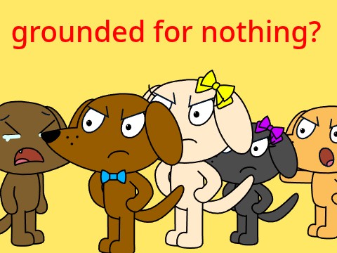 dark Greg the labrador gets grounded for nothing
