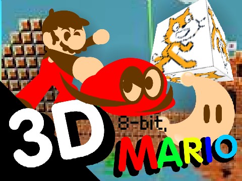 3D 8-bit Mario