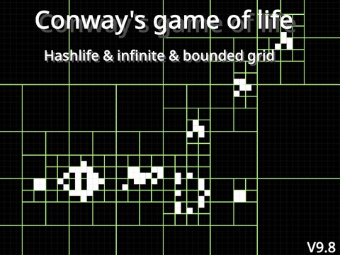 Conway's game of life V9.8 [featuring Hashlife]