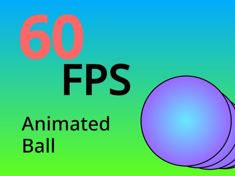 60fps animated ball