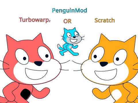 TurboWarp? Scratch? Or PenguinMod