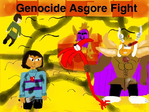 UNDERTALE Asgore Genocide fight