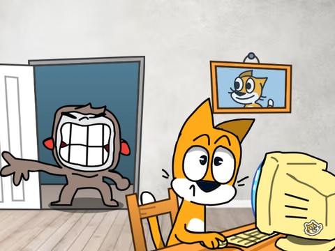 Scratch touches grass - Animation