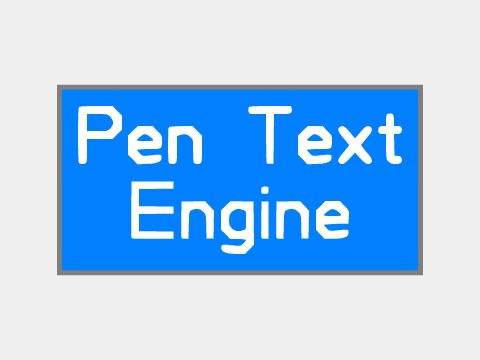 Pen Text Engine (Scratch 2.0)