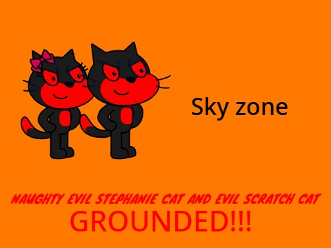 Evil Stephanie Cat and Evil Scratch Cat goes to Sky Zone while grounded ...