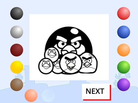 Color Angry Birds