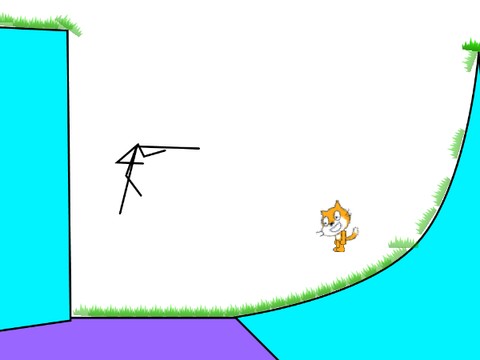 SCRATCH CAT Platformer プログラム