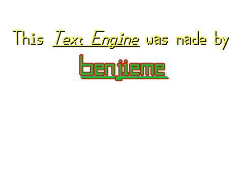 pen text engine by benjieme