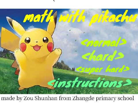 math with pikachu