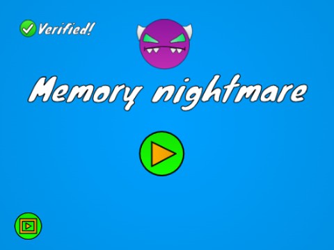 Geometry Dash Memory nightmare