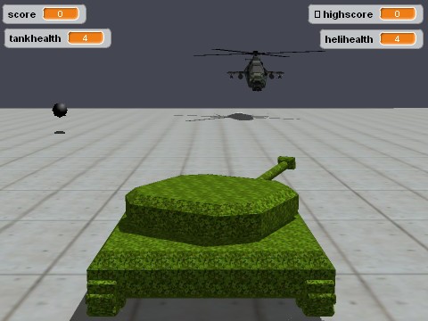 3D Tank Simulator remix with highscore!