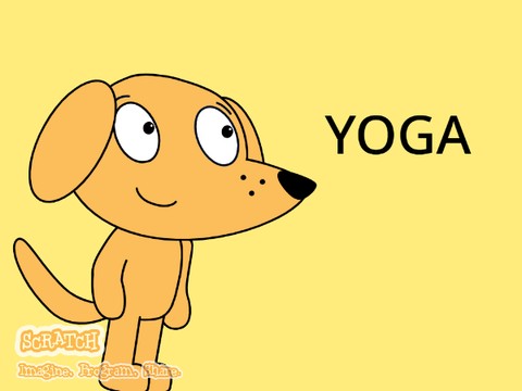 Greg the Labrador does yoga