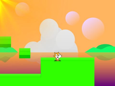 Scratch cat stretchy platformer WITH SCROLLING!