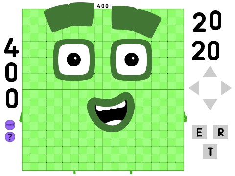 Numberblocks Times Table Grid with extra buttons