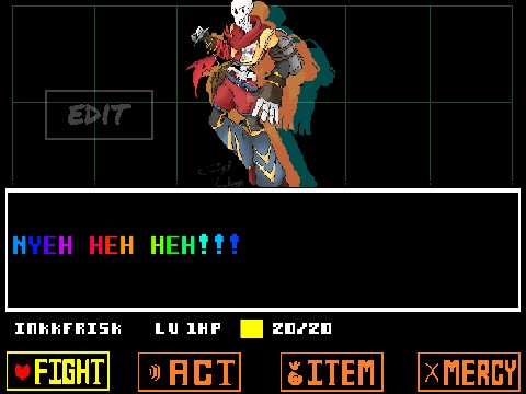 Undertale Battle vs. Ink Papyrus