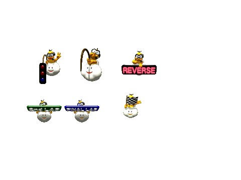 Mario Kart 64 Lakitu Sprites