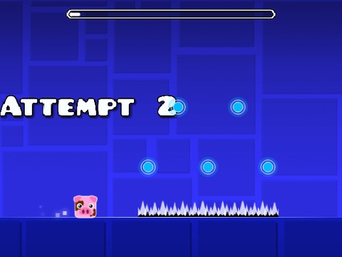 Geometry (Pig) Dash BLUE ORBS