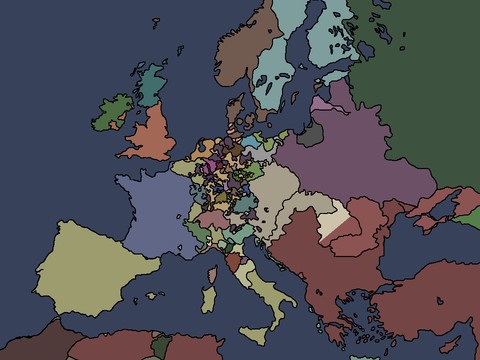 Map of Europe - 1600
