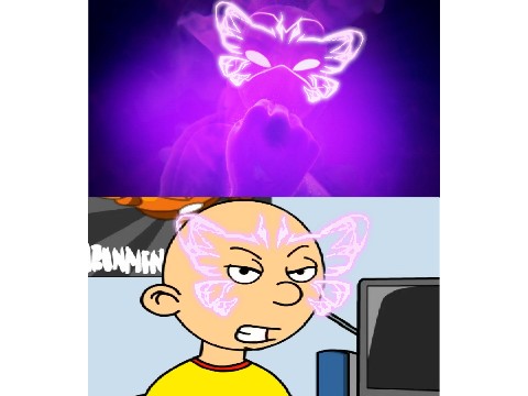 Caillou (GoAnimate) gets Akumatized by Chrysalis