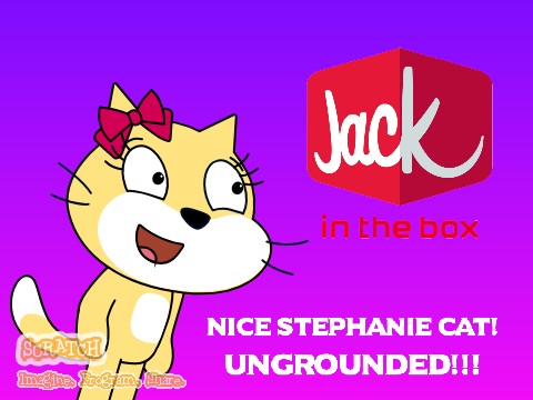 Stephanie cat Behaves At Jack In The Box/UNGROUNDED