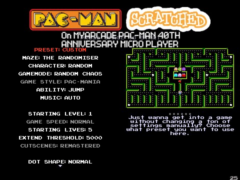 Pac-Man Scratched (2.9.1) My Arcade Pac-Man 40th Anniversary Micro Player