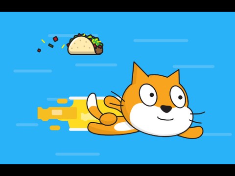 Scratch Cat Flying Vector