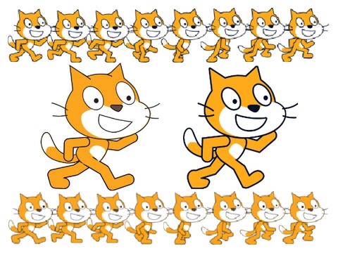 Full 16 Frame 3.0 Scratch Cat Walk Cycle