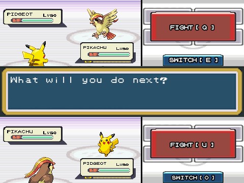 Pokemon Scratch, Two Player Battle