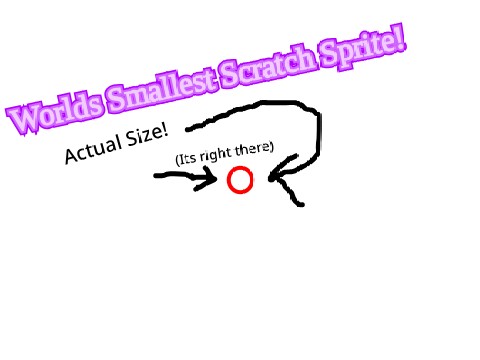 Worlds Smallest Sprite (Actual size!