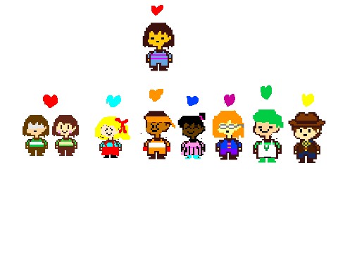 Undertale the humans custom sprites