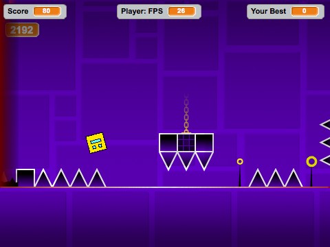 Geometry Dash v1.5 levels 4-6: (Harder Version?)