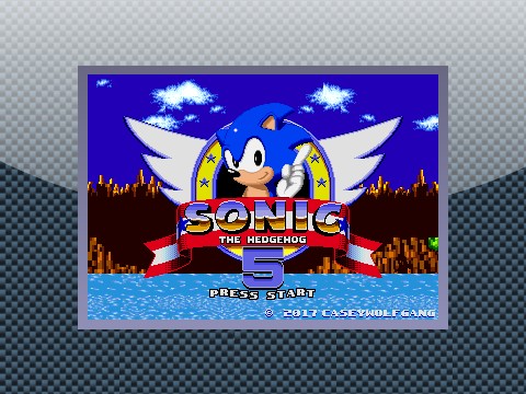 Title Screen - Sonic 5: Scratch Edition