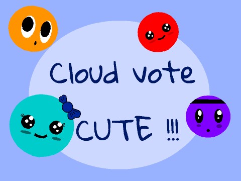 Cloud vote CUTE