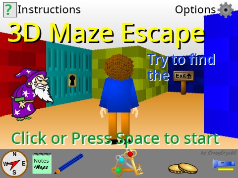 3D Maze Escape (Version 2.16)