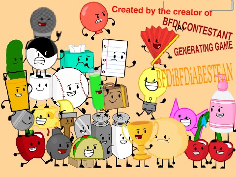 Inanimate Insanity (II) Contestant Generating Game