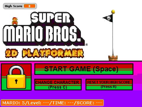 Super Mario Bros. 2D Platformer