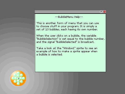 Widget - Bubble Menu