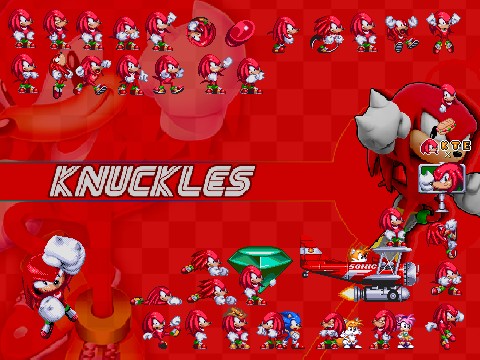 Knuckles Sprites
