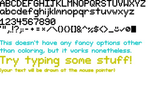 Simple Pen Text Engine
