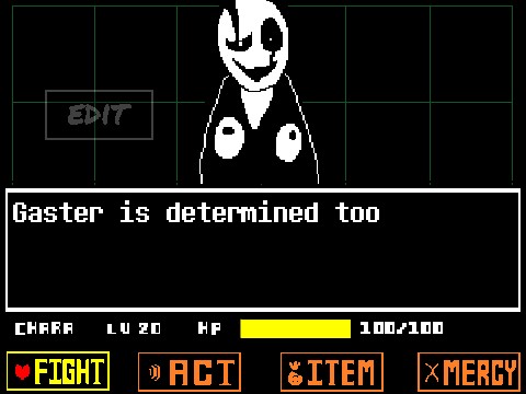 Chara vs Gaster (An Undertale fight)