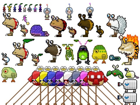 Pikmin sprites