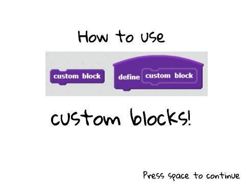 How to use custom blocks!