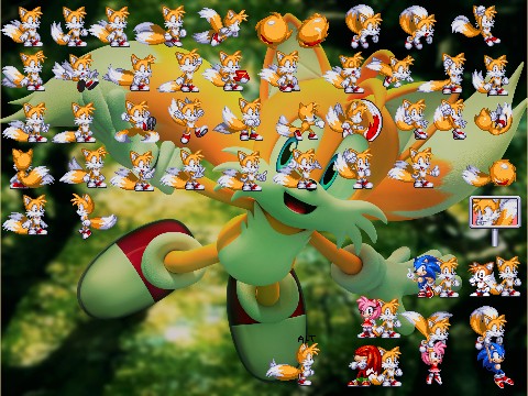 Tails Sprites V2 (all customs)