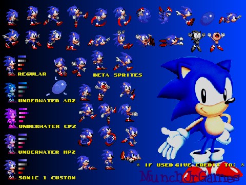 Sonic 2 Sprites (Part 1: Sonic)