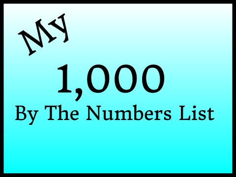My 1,000 By The Numbers List