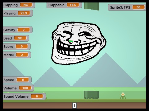 Flappy Troll Face