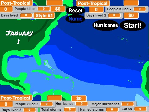 Extended Atlantic Hurricane Season Simulator