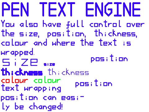 Basic Pen Text Engine v1.2