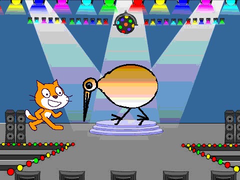 Hiwi the Kiwi meets Scratch the Cat 1