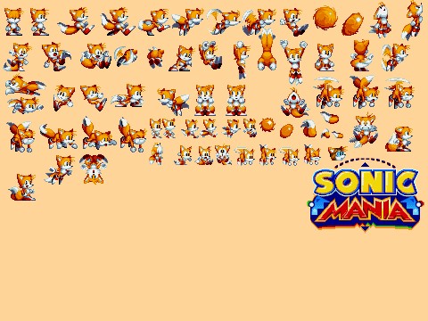 Tails in Sonic Mania Sprites